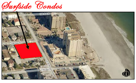 Surfside Condominiums in Jacksonville Beach, Florida